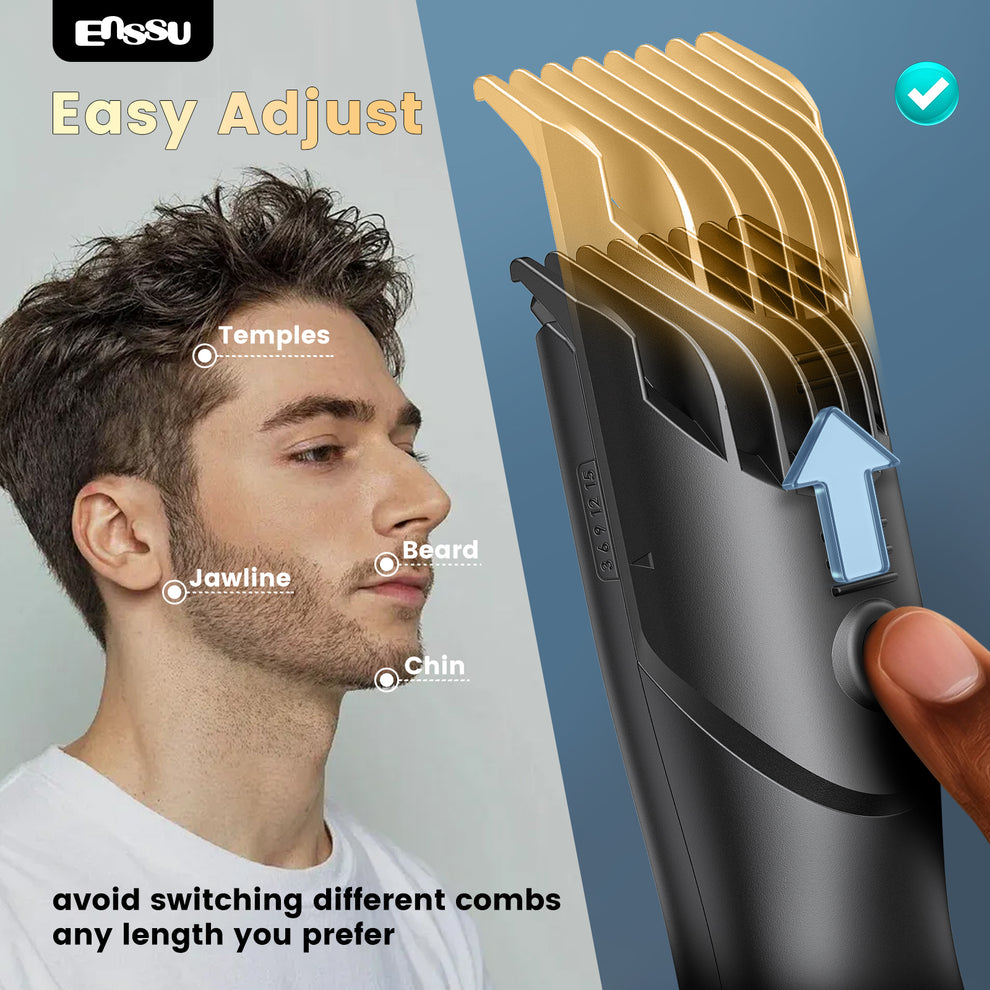 ENSSU BLADELOCK™ Electric Hair Clipper – Safe Ceramic Blade with Spotl